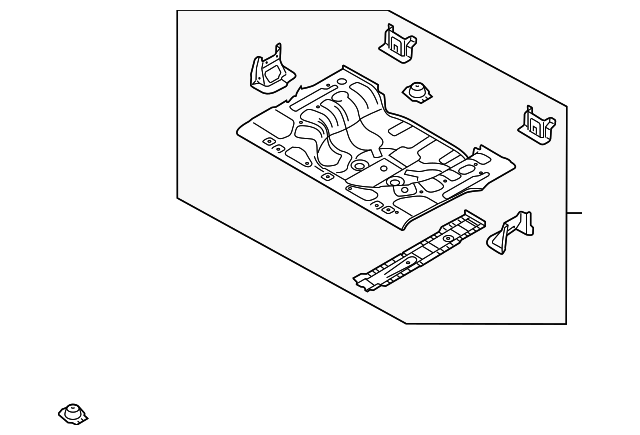 65520-A7500 - Spare Tire Panel 2014-2018 Kia Forte5 | Kia.Parts Store