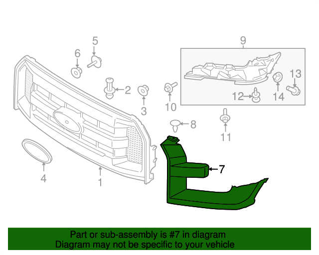 FL3Z-17C754-AA - Trim Molding 2015-2017 Ford F-150 | Direct Factory Parts