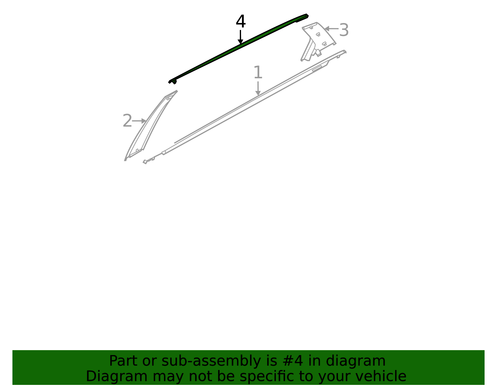 2021-2023 Hyundai Frame Molding 83860-AB000 | Hyundai Wholesale Direct