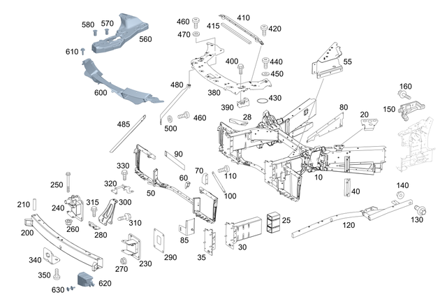 190-620-45-02 - Bracing 2021 Mercedes-Benz AMG GT Black Series ...