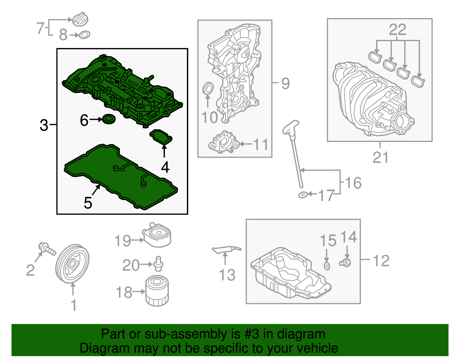 22410-2E650 - Valve Cover | World OEM Parts Hyundai