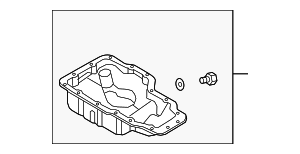 Genuine Oil Pan for 2014-2021 Hyundai | Part# 21510-2E023 | Hyundai OEM ...