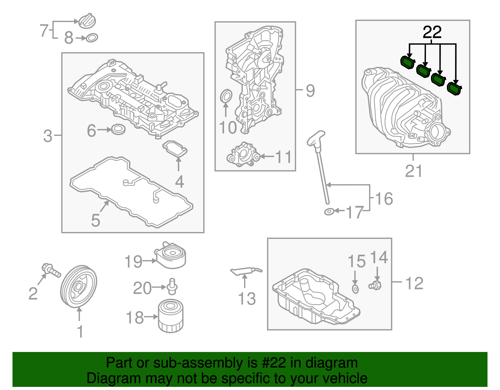 28313-2E000 - Manifold Gasket 2014-2021 Hyundai | Hyundai Parts Pro