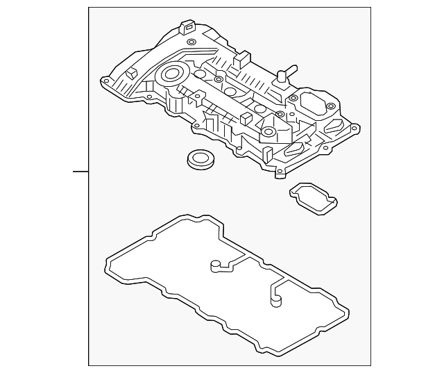 2016-2019 Hyundai Sonata Valve Cover 22410-2E650 | World OEM Parts Hyundai