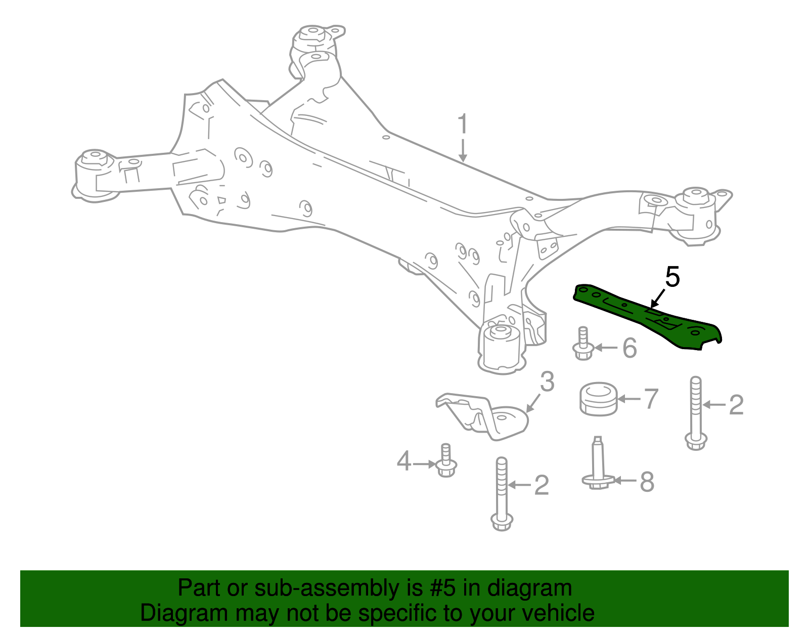 50375-TVA-A00 - Rear Bracket 2018-2025 Honda Accord | Honda Parts Online