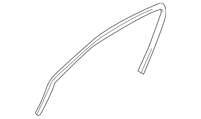 2005-2009 GM Front Side Door Window Upper Reveal Molding 25862650 ...