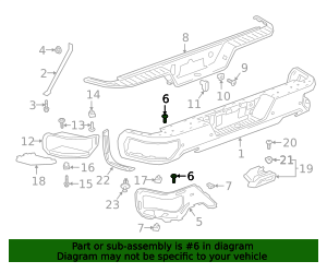 2019-2020 GM Bumper Bracket Bolt 11601915 | TascaParts.com
