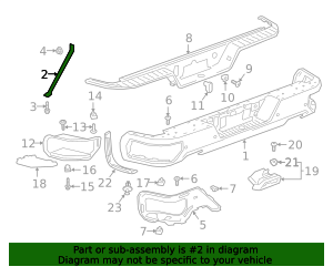 2019-2020 GM Bumper Brace - Passenger Side (RH) 84393129 | TascaParts.com