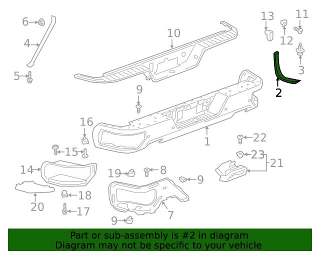 23388665 - Support Brace - 2019-2020 GM | OEM Parts Quick