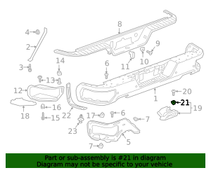 2019-2021 GM Exhaust Heat Shield U-Nut 11548298 | TascaParts.com