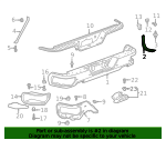 Genuine OEM Primed Rear Bumper Impact Bar Part# 84574365 Fits 2019-2021 ...