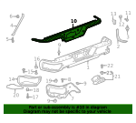 2019-2025 GM Rear Bumper Fascia Step Pad 84564764 GM | GMPartsDirect.com