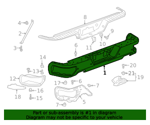 2019-2020 GM Rear Bumper 84564758 | OEPartsQuick