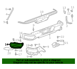 2019-2025 GM Bumper Step Pad Bracket 84227860 GM | GMPartsDirect.com