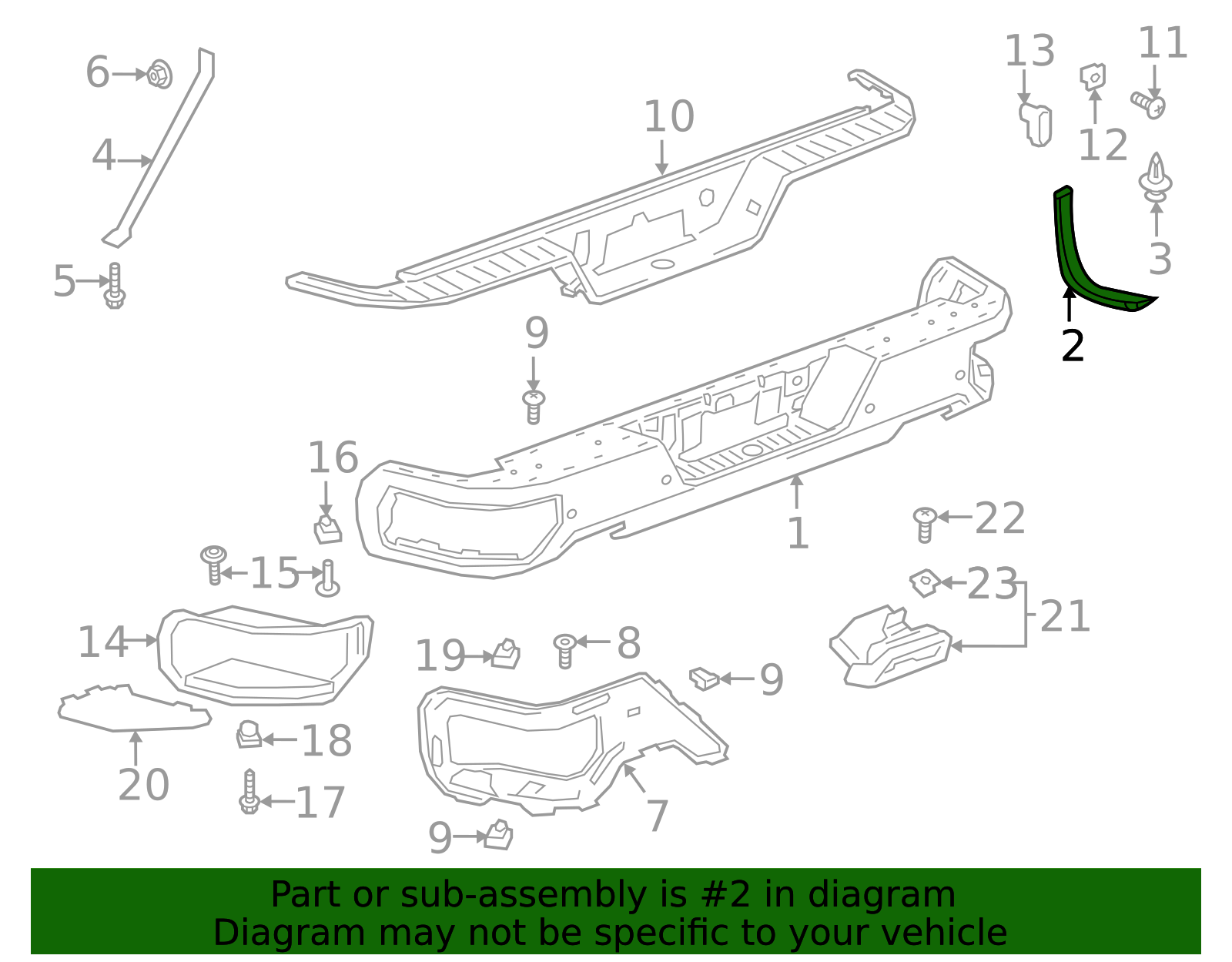 2019-2025 GM Bumper Protection Pad 84520903 | Partners Chevy
