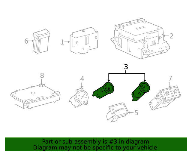 2006-2024 Lexus Power Outlet 85530-06030 | Lexus OEM Parts Online