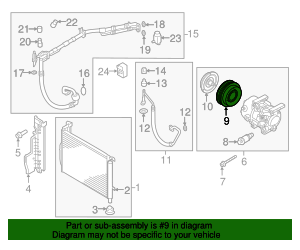 97643-3R000 - A/C Compressor Clutch Pulley 2011-2020 Kia | Kia.Parts Store