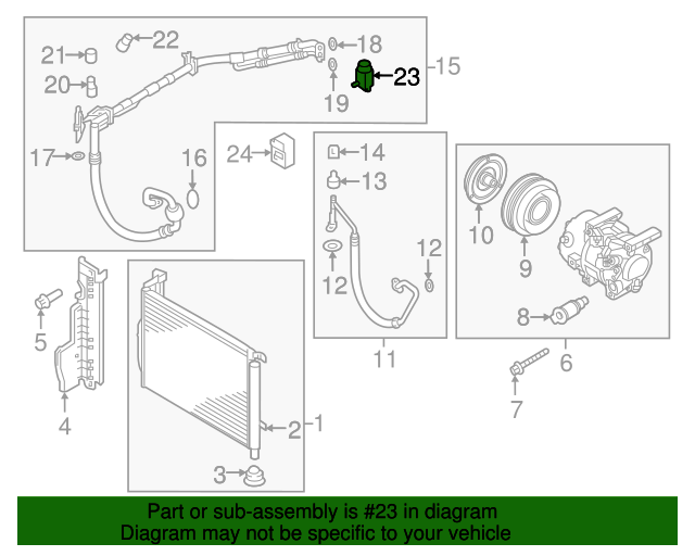 2016-2019 Kia Expansion Valve 97626 C3000 | OEM Parts Online