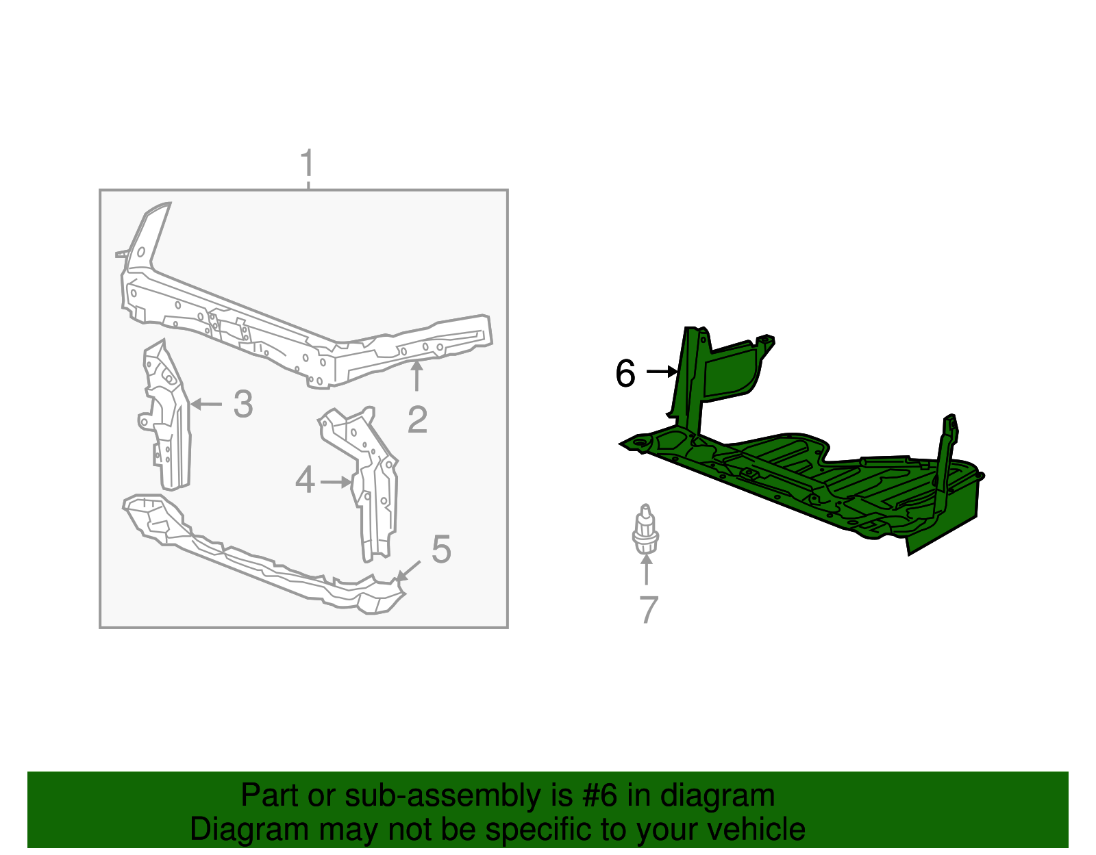 74111-TA0-A10 - Radiator Support Splash Shield 2008-2010 Honda Accord ...