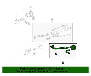 77706-35020 - Vapor Canister Filter 2005-2009 Lexus GX470 ...