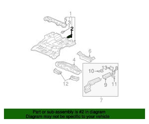1992-2005 Honda Civic Stiffener, Rear Jack 65513-SR4-300ZZ | Honda ...