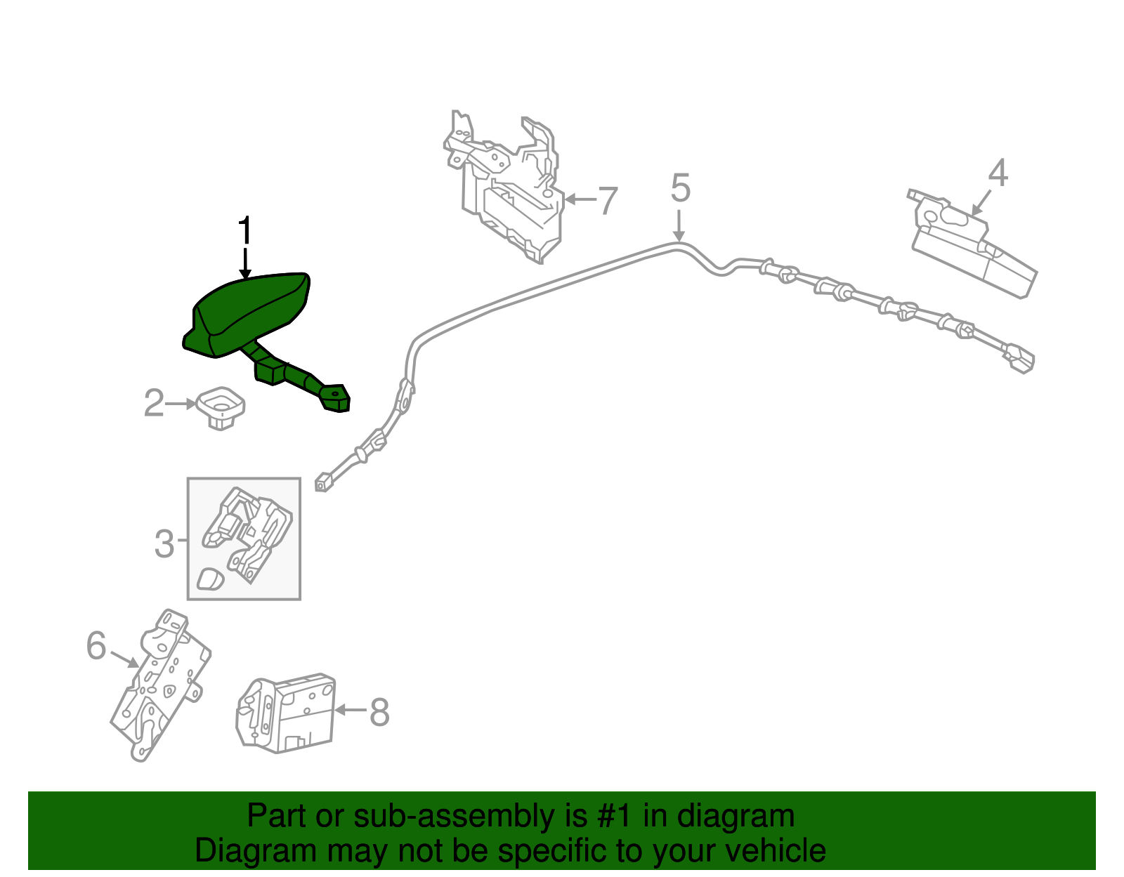 39150-T3V-A11ZG - 2014-2015 Honda Accord - Antenna Assembly Radio ...