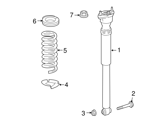 2010-2017 Mercedes-Benz Shock Absorber 207-320-44-30 | MB OEM Parts