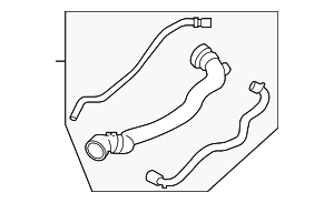 17128571612 - 2015-2017 BMW X3 Upper Hose (17-12-8-571-612) | BMW of ...