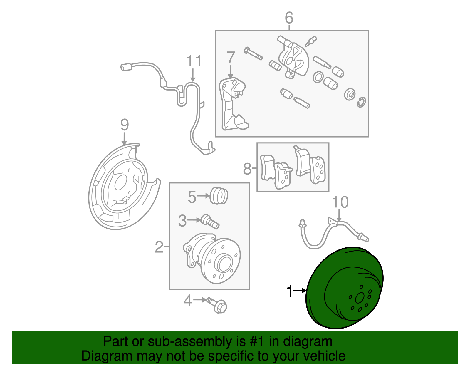 42431-0E040 - Rotor - 2010-2013 Toyota Highlander | OEM Genuine Toyota ...