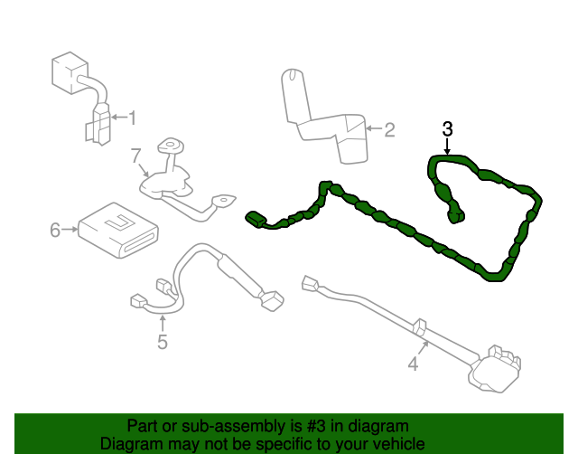 2016-2021 Nissan Cable 28088-EZ00A | Nissan Parts OEM