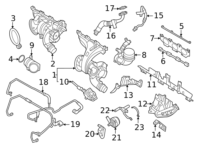 11658469143 - 2020-2024 BMW By-Pass Control Valve (11-65-8-469-143 ...