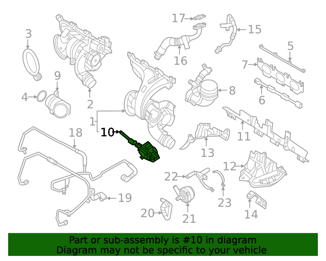 11-65-8-469-143 - Turbocharger Wastegate Actuator 2020-2023 BMW ...