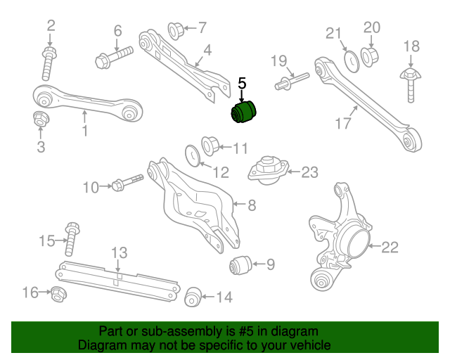 Genuine BMW 33-32-6-765-534 | Rear Upper Control Arm Bushing | FREE ...