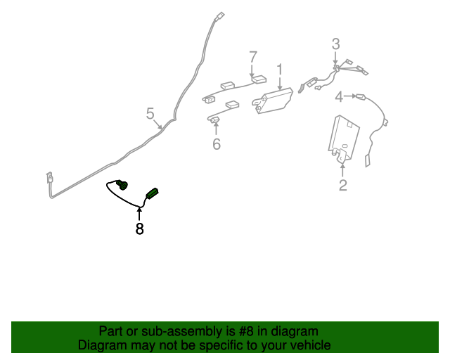 96115-2F000 - Ground Cable 2007-2009 Kia Amanti | Kia.Parts Store
