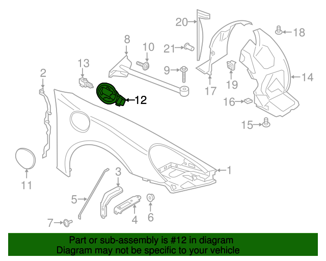 2017-2024 Porsche Fuel Filler Housing 982-809-930 | AutoNationParts.com