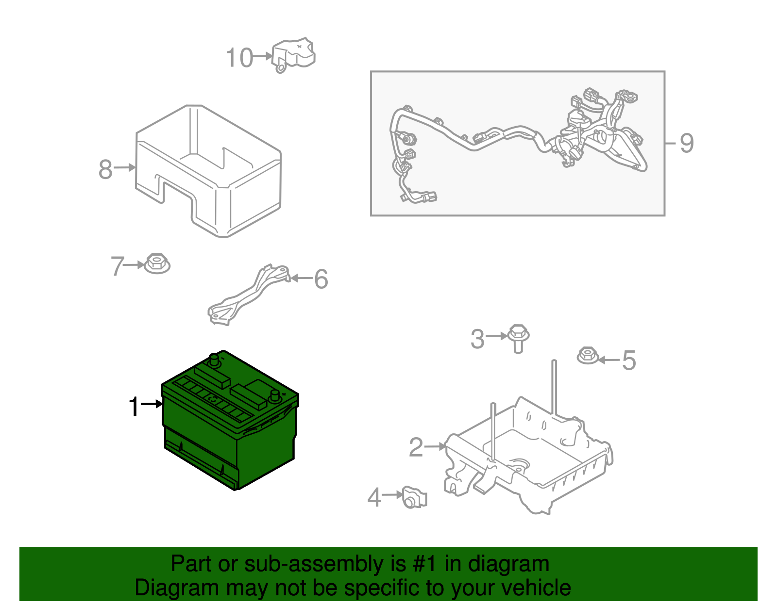 1984-2025 Ford Motorcraft™ Battery BXT-65-850 | NewAutoParts.com