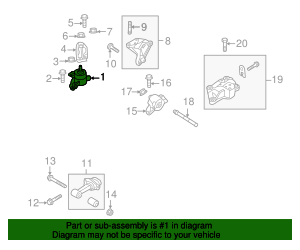 21810-1R010 - Engine Mount 2015-2017 Hyundai Accent | AutoNationParts.com