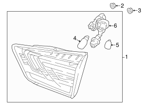 92403-H9200 - Backup Lamp Assembly 2018-2020 Kia Rio | Kia.Parts Store