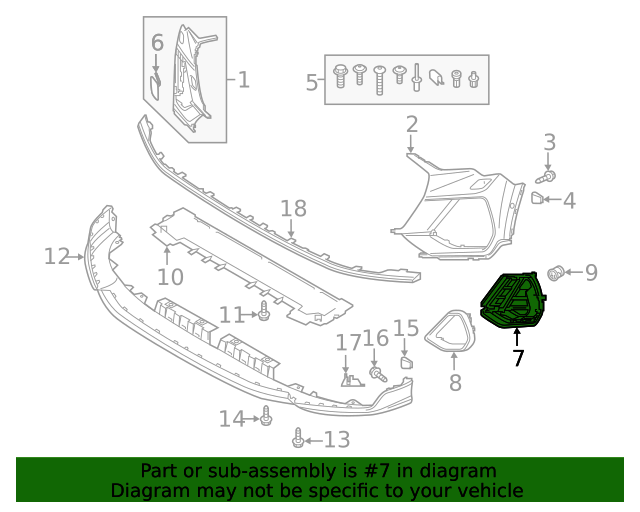 2019-2022 Audi Q3 Air Grille 83A-807-682-D-9B9 | Audi USA Parts