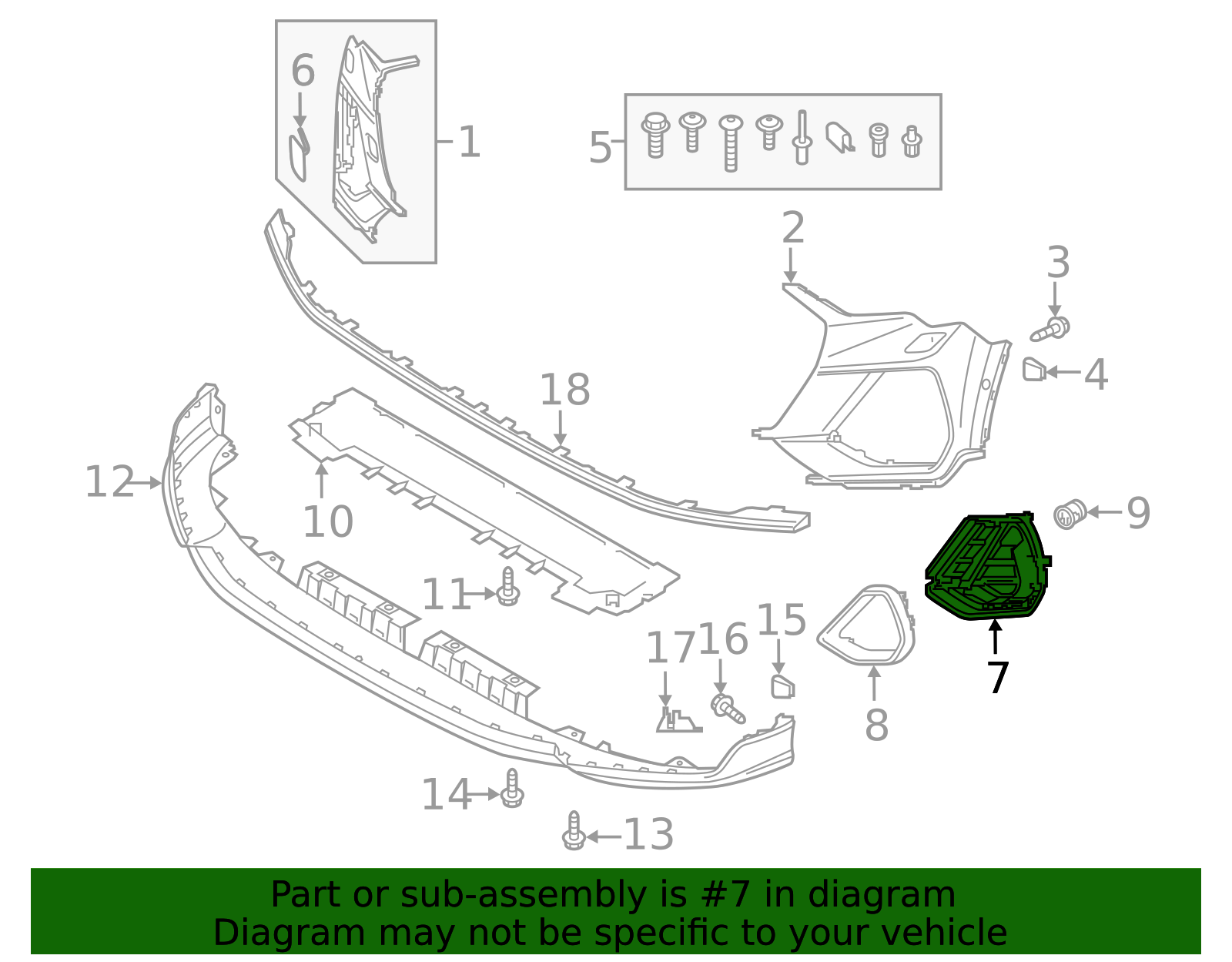 2019-2023 Audi Q3 Air Grille 83A-807-682-D-9B9 | Audi OEM Parts Guy