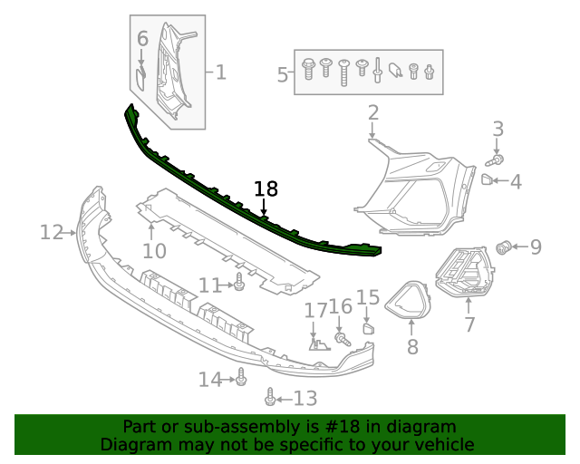 2019-2022 Audi Q3 Trim 83A-853-643-1RR | TascaParts.com