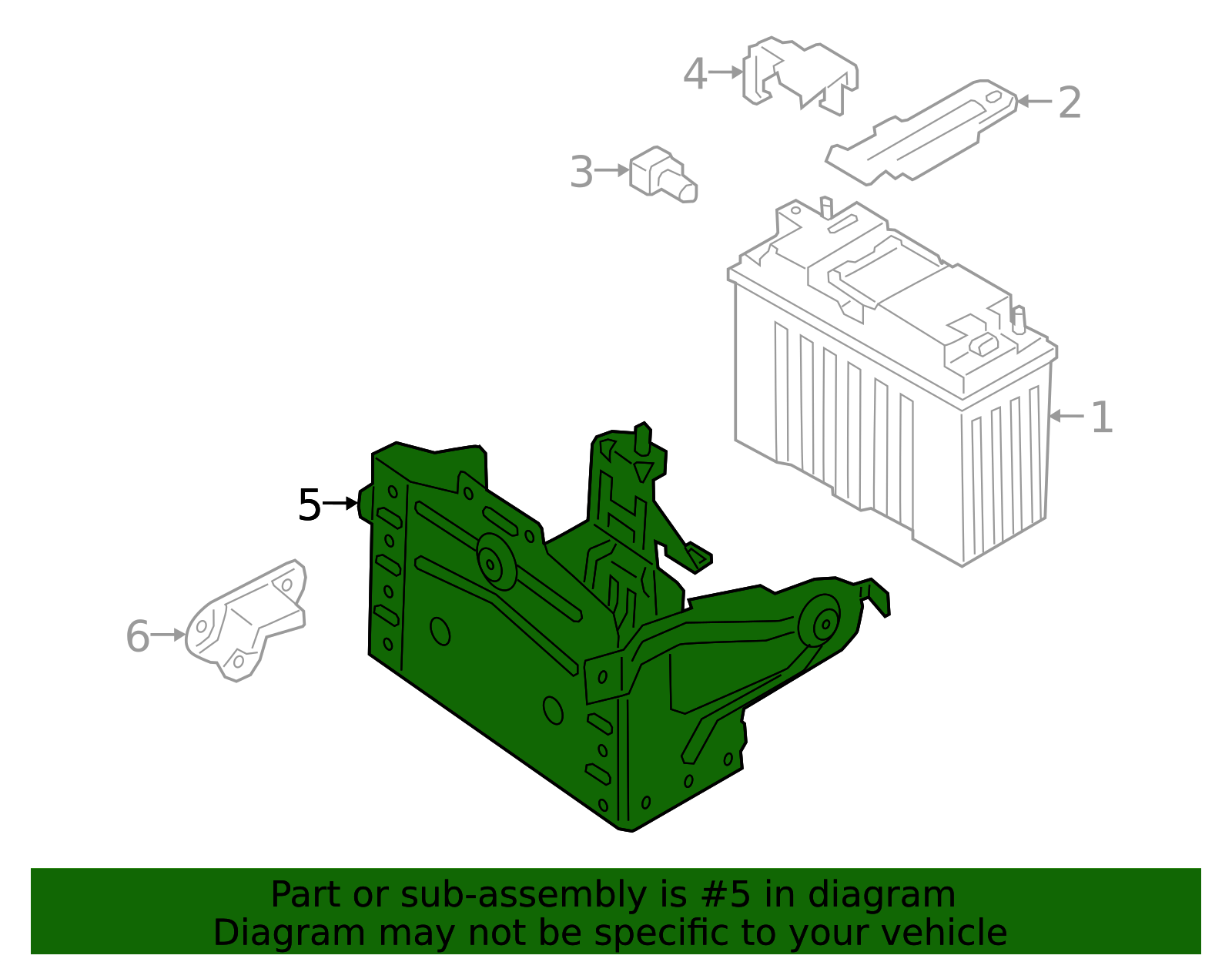 Genuine BMW 61-21-6-832-935 | Battery Tray | FREE Shipping on Most ...