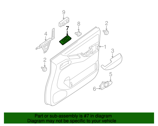 2005-2021 Nissan Frontier Switch Bezel 80960-EA13A | OEM Parts Online