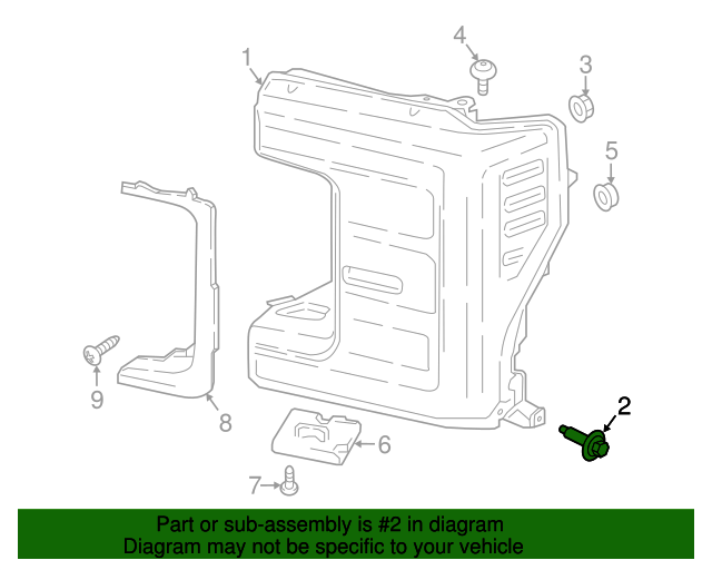 W719377-S439 - Headlamp Assembly Bolt 2017-2022 Ford | Group 1 Auto Parts