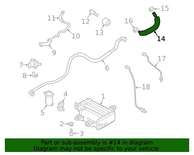 2020-2022 Hyundai Palisade PCV Hose 26720-3CAA1 | OEM Parts Online