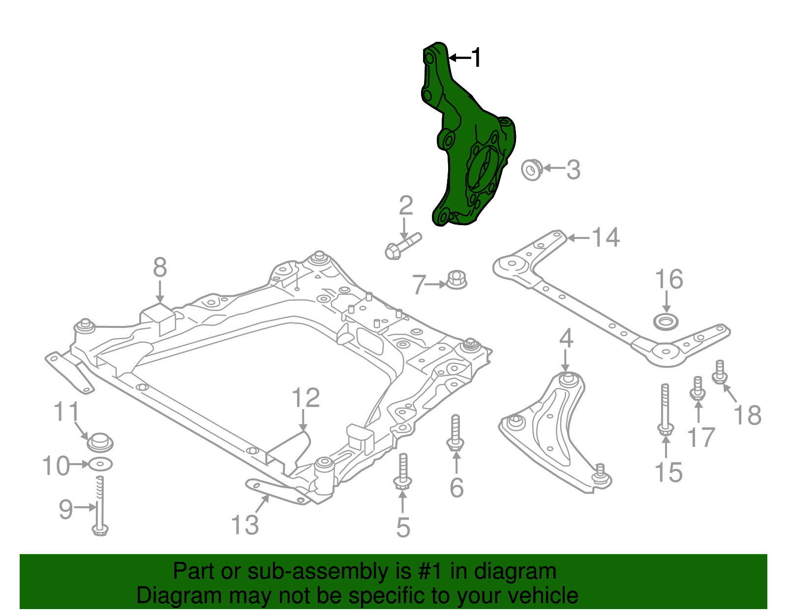 2011-2024 Nissan Steering Knuckle 40014-1KA1A | Ziegler Nissan of ...