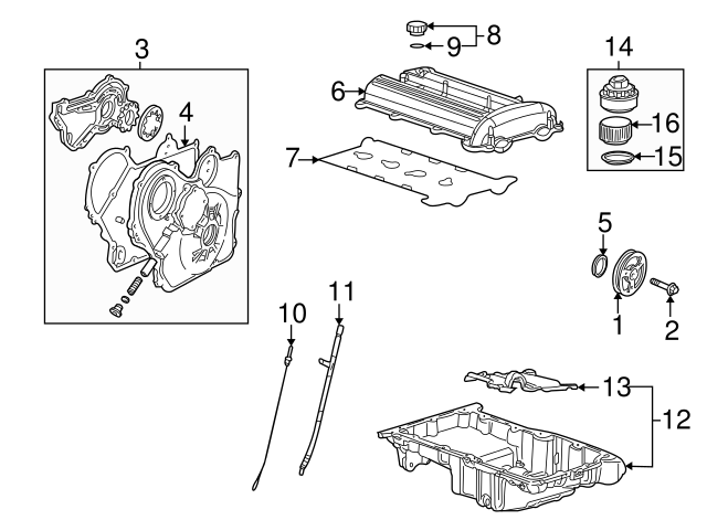 2005-2017 GM Engine Oil Sump Windage Tray 12578196 | QuirkParts