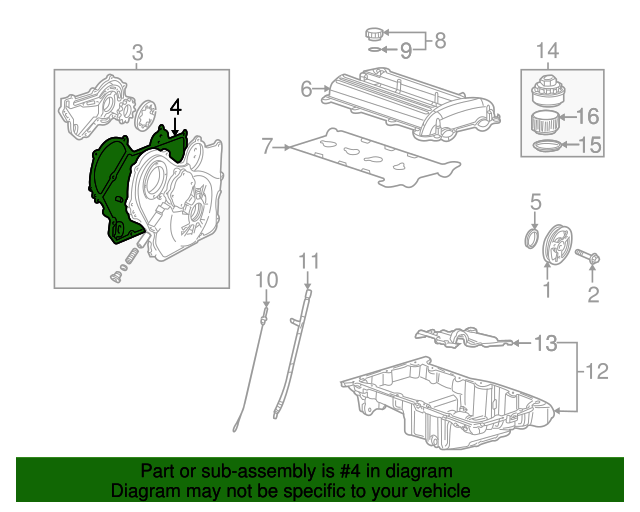 2000-2017 GM Water Pump Seal 90537915 GM | GMPartsDirect.com
