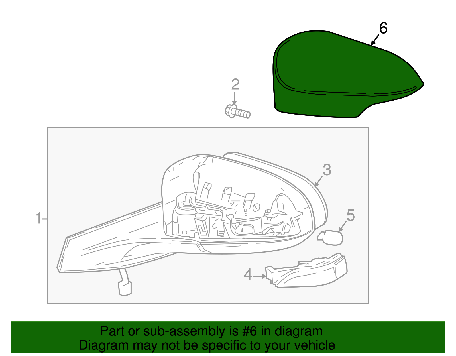 87945-0F911 - Mirror Cover Left - 2018-2022 Toyota C-HR | OEM Genuine ...