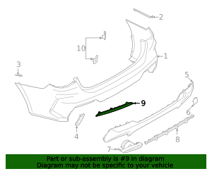 63-14-8-076-325 - Reflector Panel 2021-2024 BMW | AutoNationParts.com